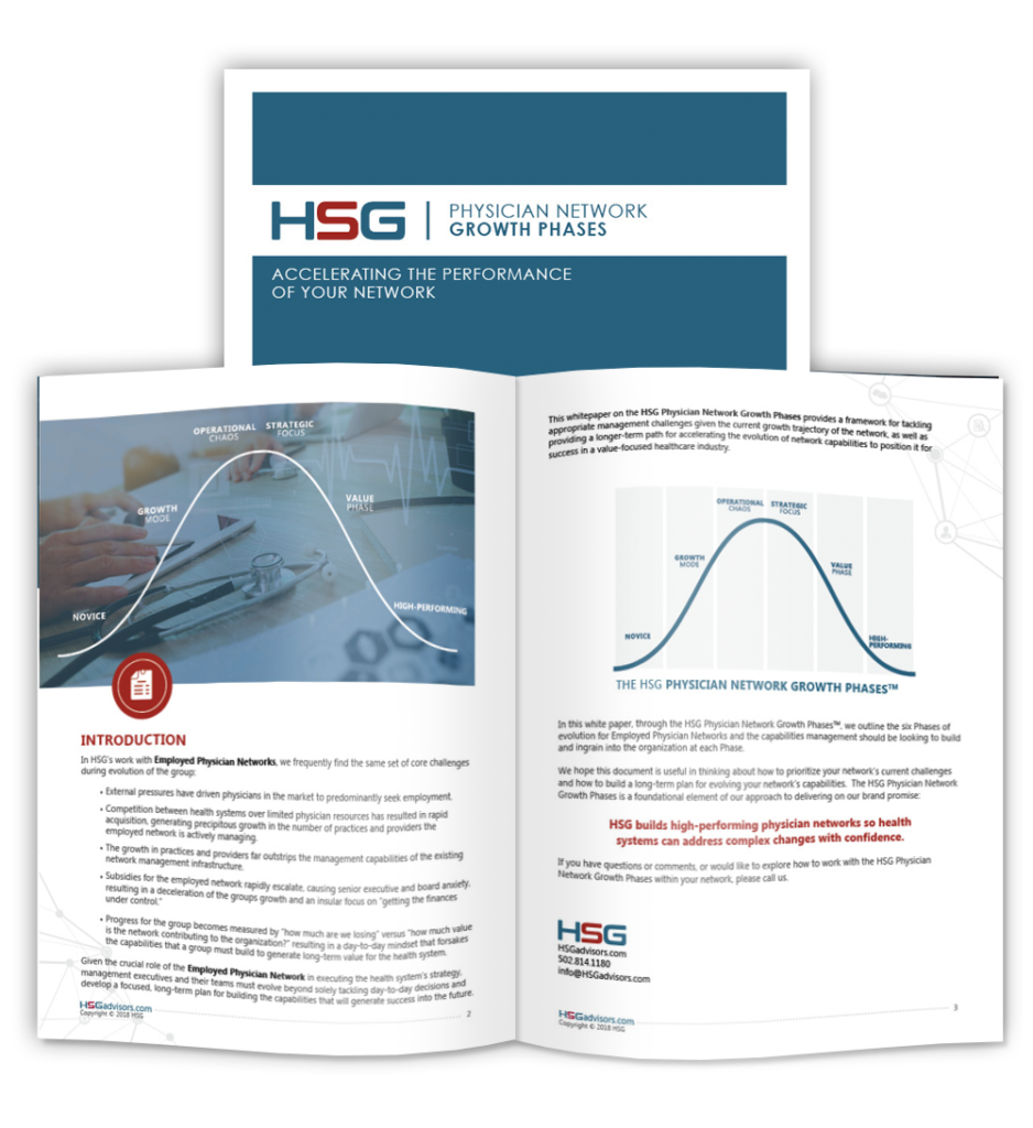 Physician Network Growth Phases | HSG Advisors I Healthcare Consulting ...